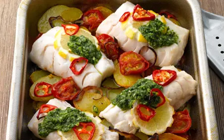 Crispy Baked Hake with Yogurt Tartar Sauce - Bord Bia